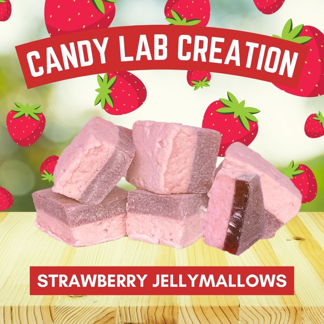 Kellys Candy Co. Strawberry Jellymallows Candy Lab Creation 100g