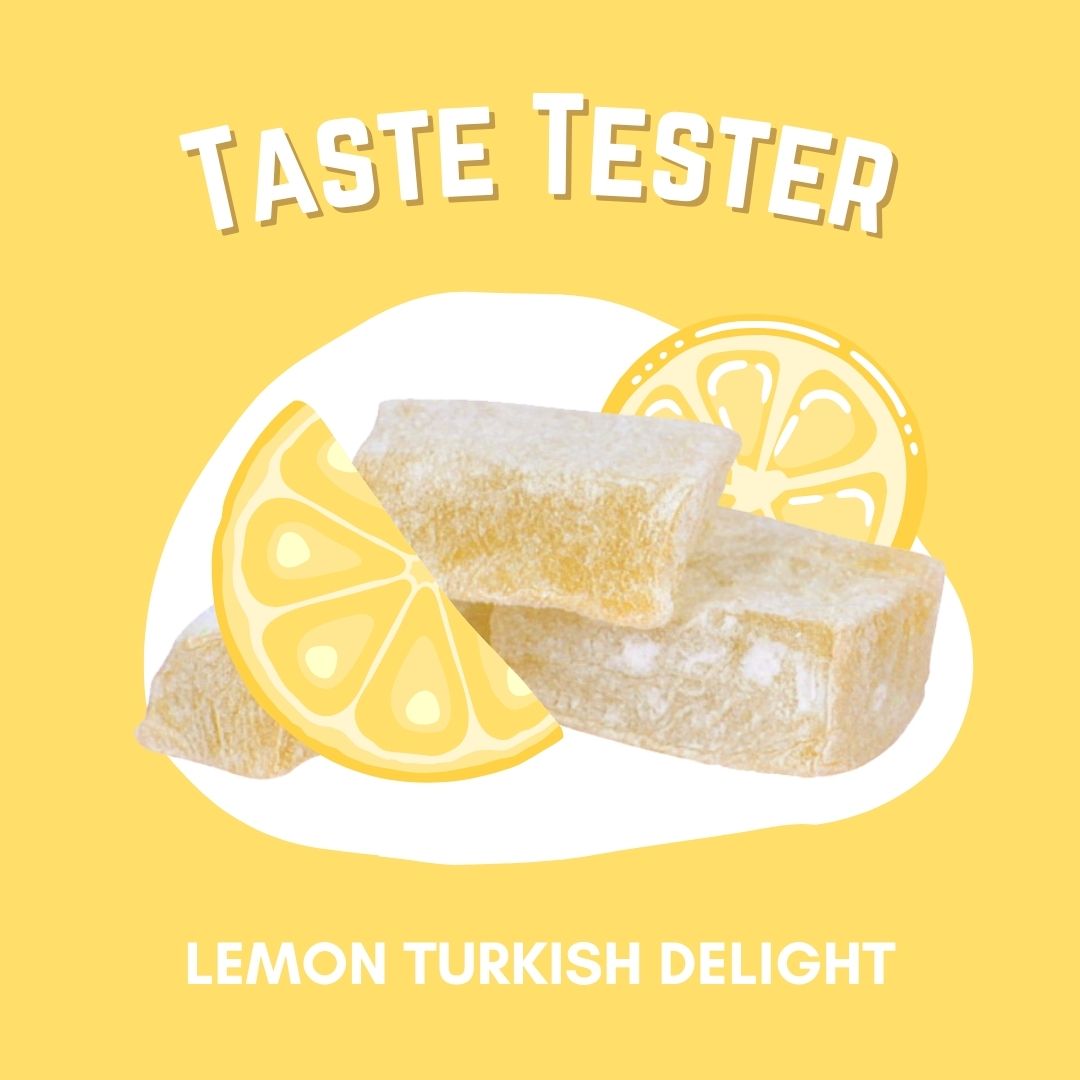 Lemon Turkish Delight Taste Tester 150g — Kellys Candy Co.
